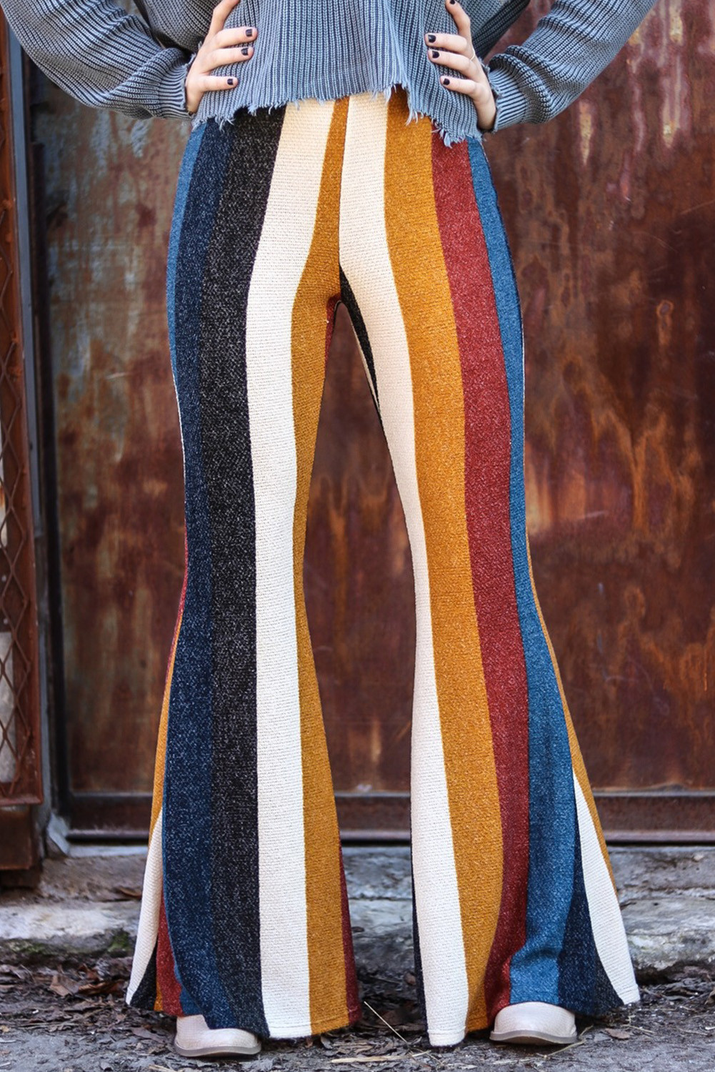 Wholesale Push it production, Cheap Multi Color Block Bell Bottoms Online