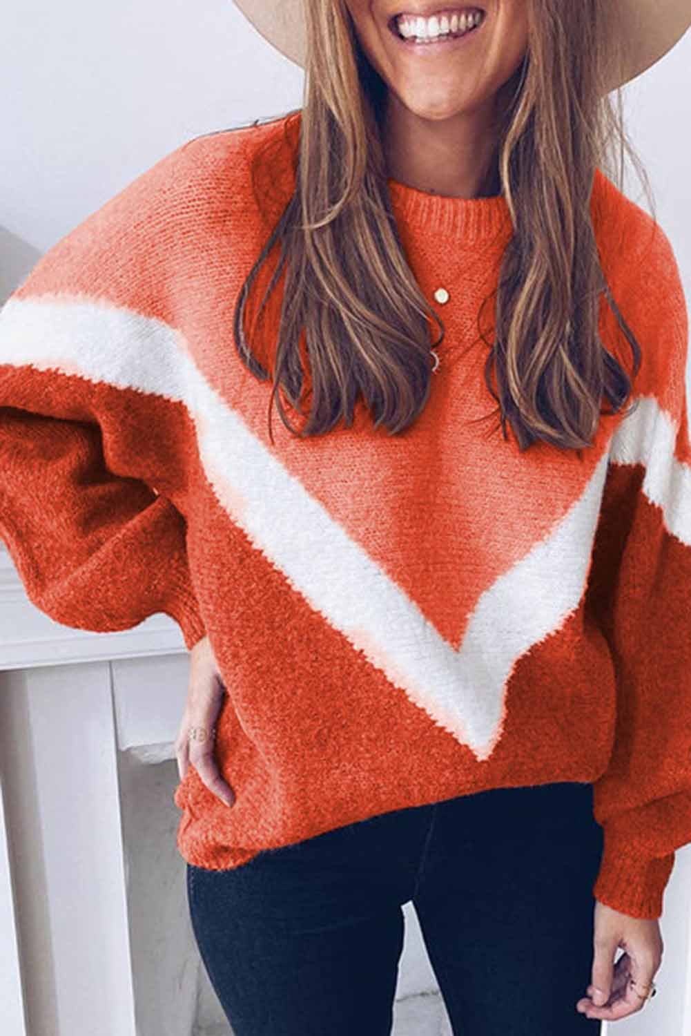 Wholesale Push it production, Cheap Orange Oversized Color Block ...